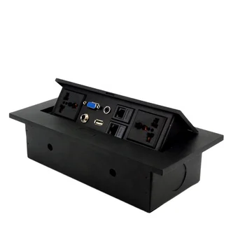Conference Table Connectivity Box Multimedia Tabletop Hidden Pop Up ...