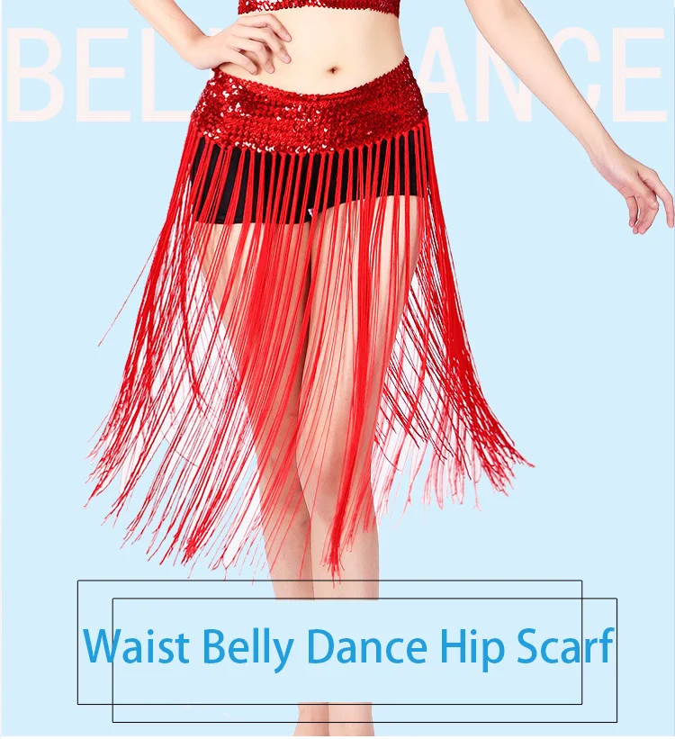 Women's Belly Dancing Belt Colorful Waist Belly Dance Hip Scarf Belt ...