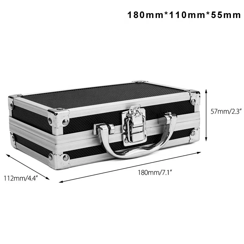 Portable New Toolbox Portable Aluminum Carry Case Tool Box Storage ...