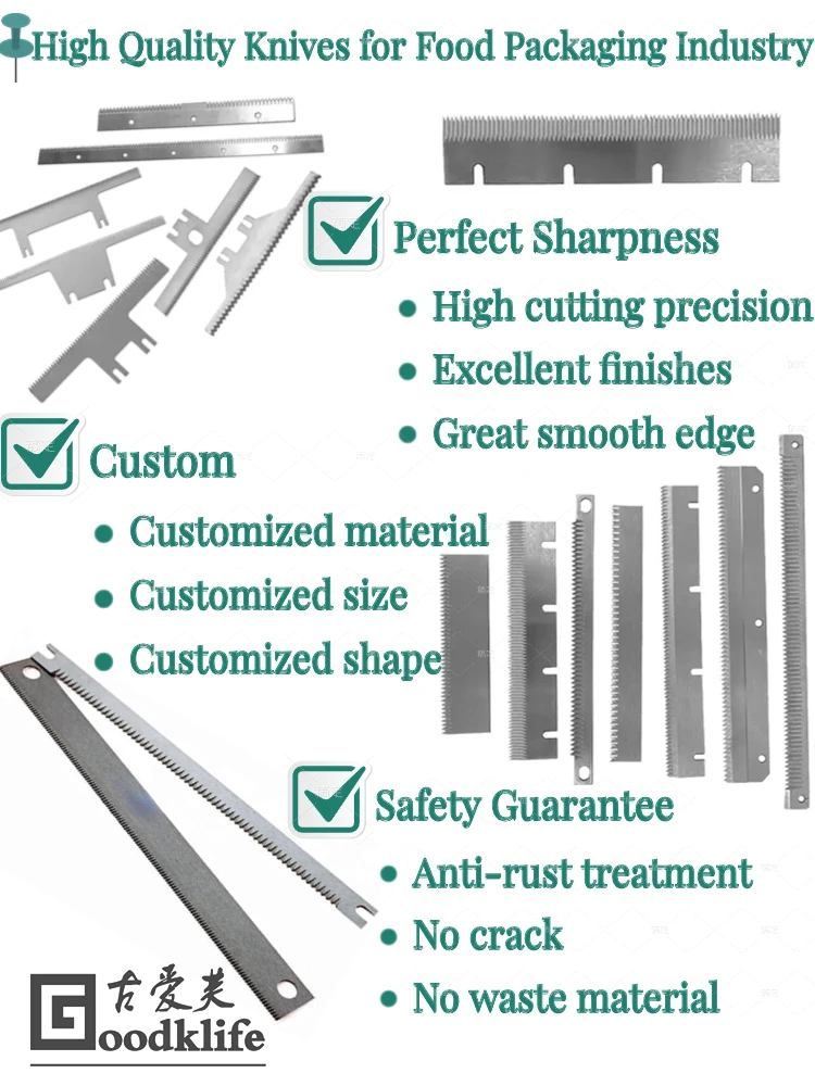 Toothed Serrated Knives Serrated Packaging Machine Cutting Blade Rubber ...