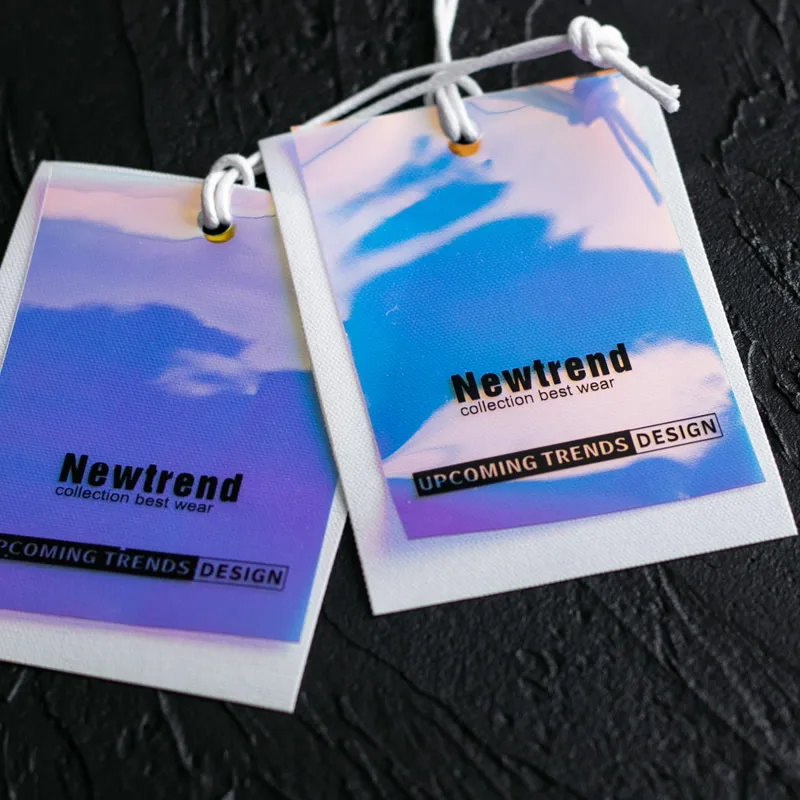 Luxury Recycled Garment Labels Embossed Custom Printing Hang Tag ...