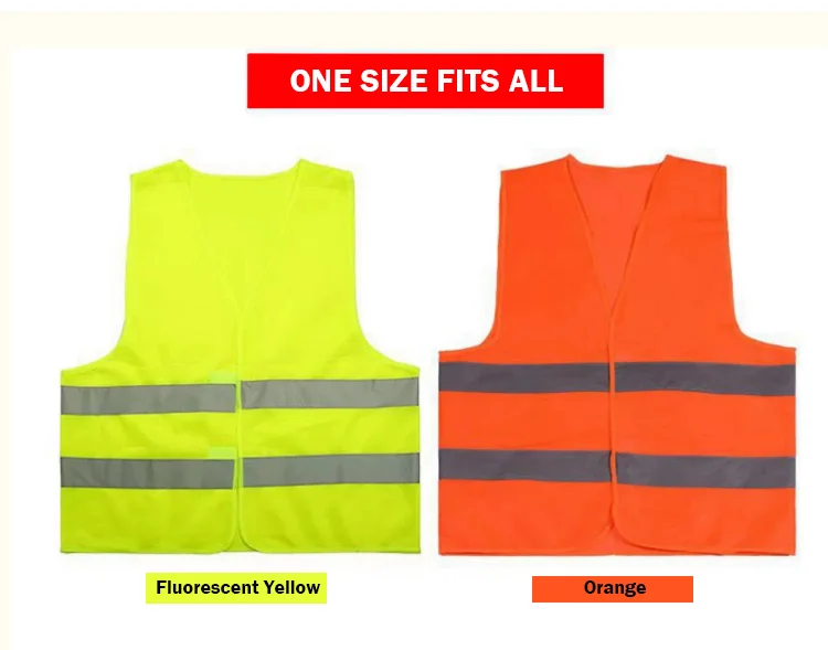 PPE Work Wear High Vis Reflective Safety Vest Construction Apparel ...