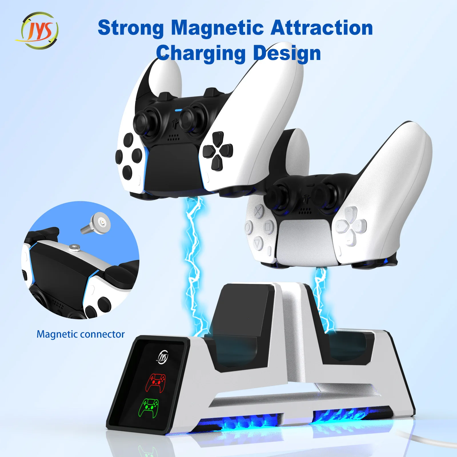 Jys-p5167 Magnetic Charger Station For Ps5/ps5 Edge Controller Charging ...