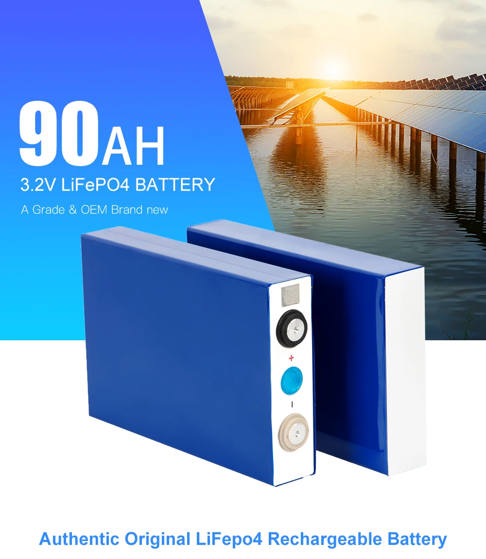 Ztgf Portable Energy Storage Solar Lifepo4 Battery Cells 90ah 3.2v ...