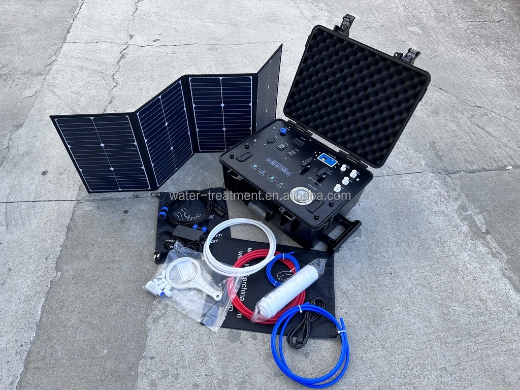 Portable Solar Outdoor Water Filter Desalination Salt Water to Drink ...