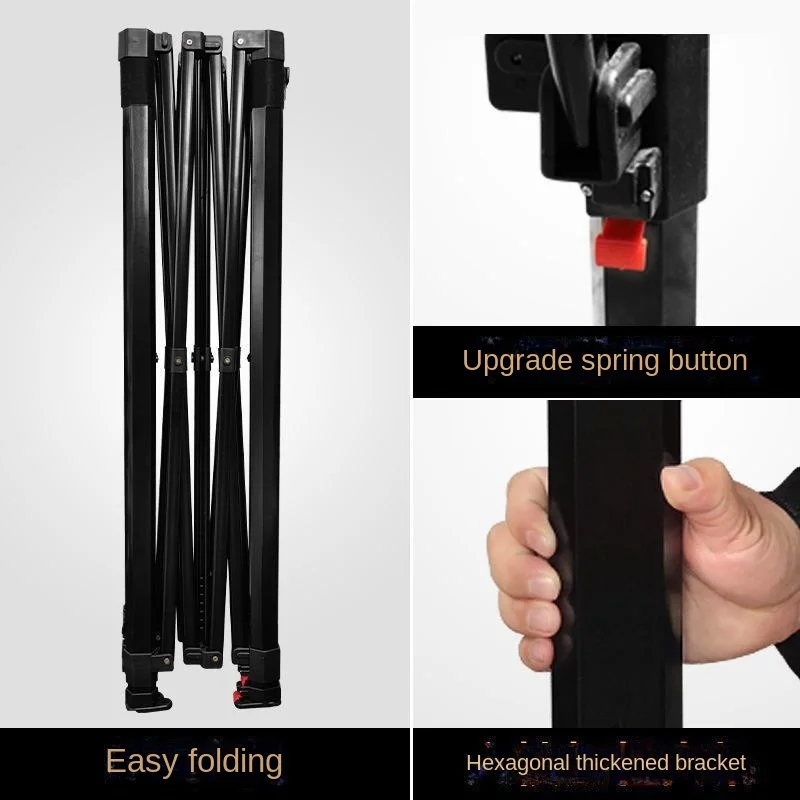 2x3,3x4,3x4.5,3x6 Outdoor Fully Automatic Folding Iron Tent With High ...