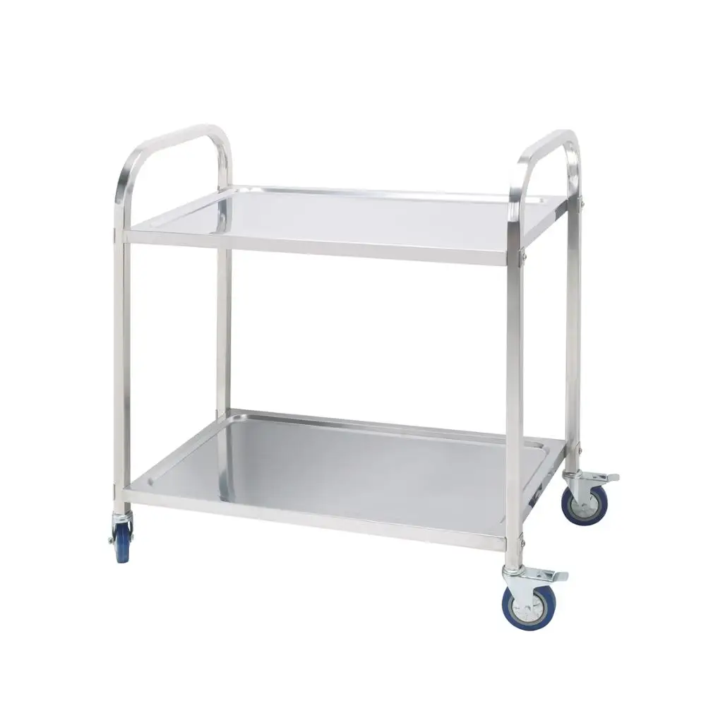 Stainless Steel Square Tube Utility Cart Serving Trolley - Buy Cutlery ...