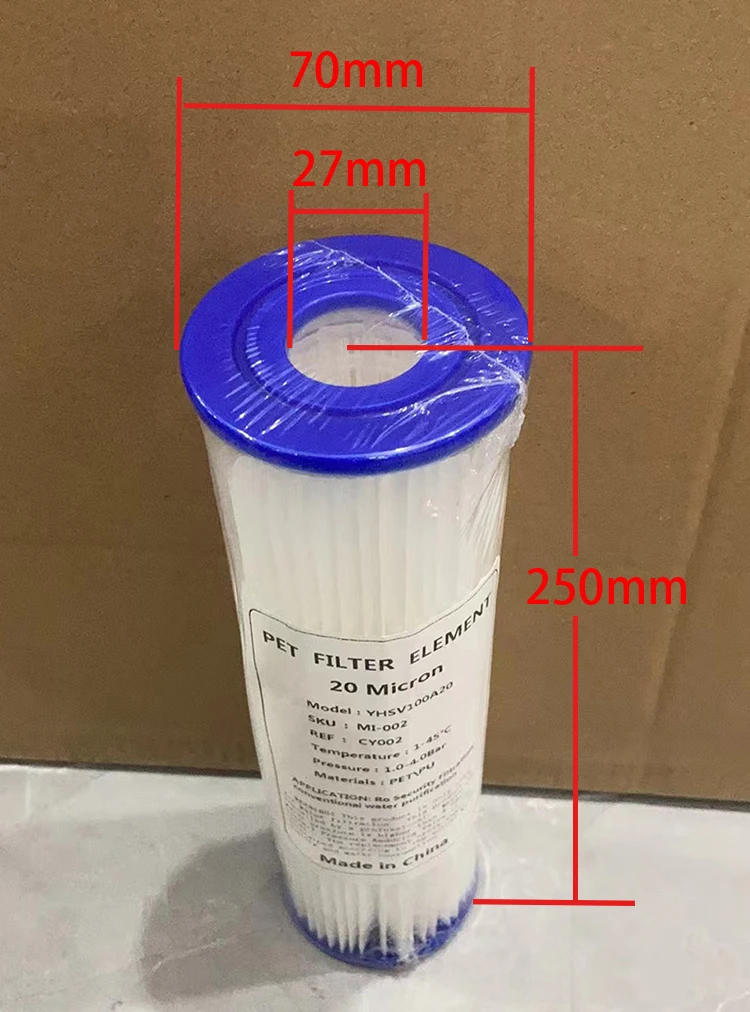 Cold Plunge Chiller Filter Cartridge - 20 Micron PET Water Filter for ...