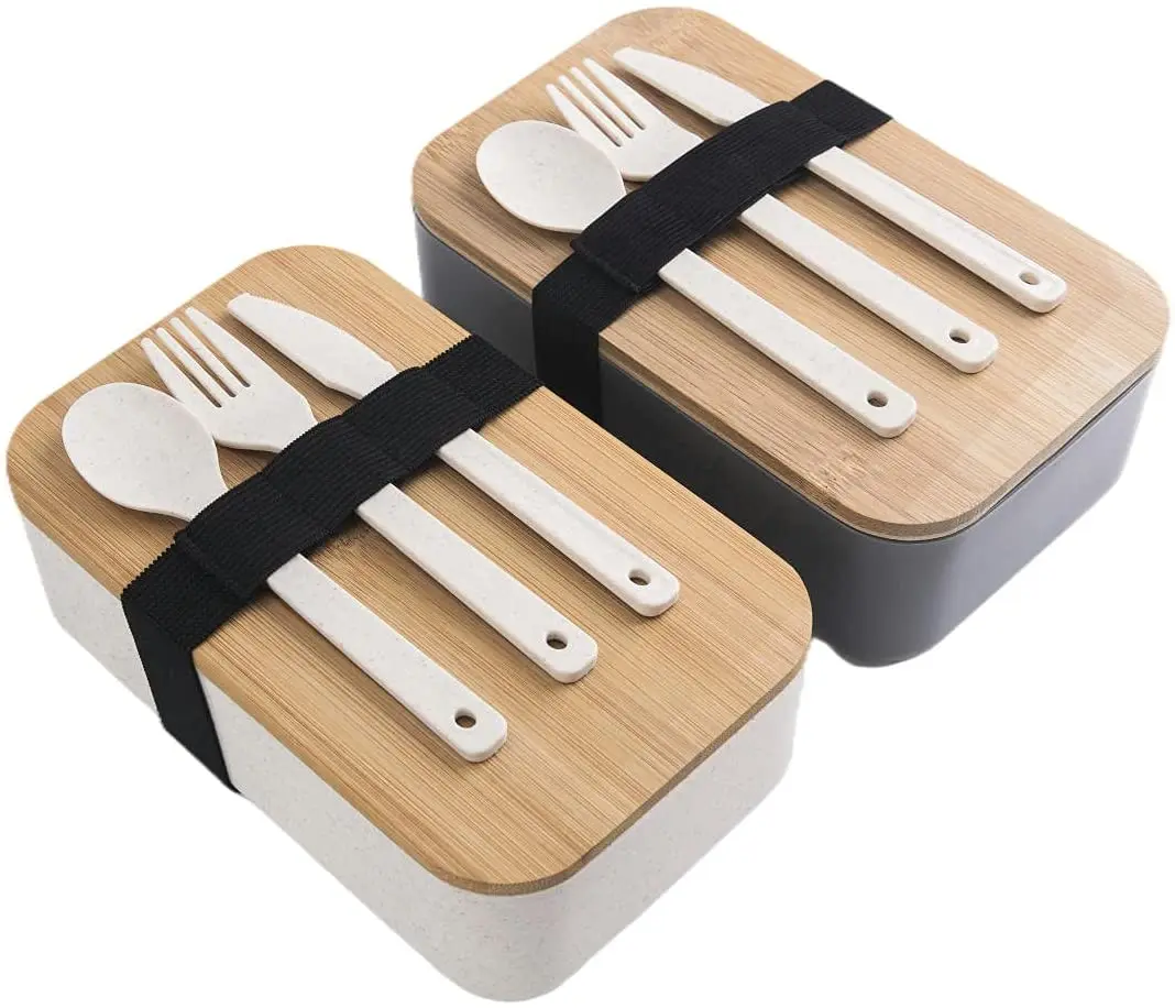 Japanese Wooden Lunch Box Microwave Bamboo Bento Box BPA Free for ...