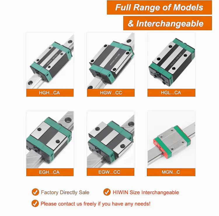 Heavy Duty Guideways CNC Motion Carriage Linear Guide Rails