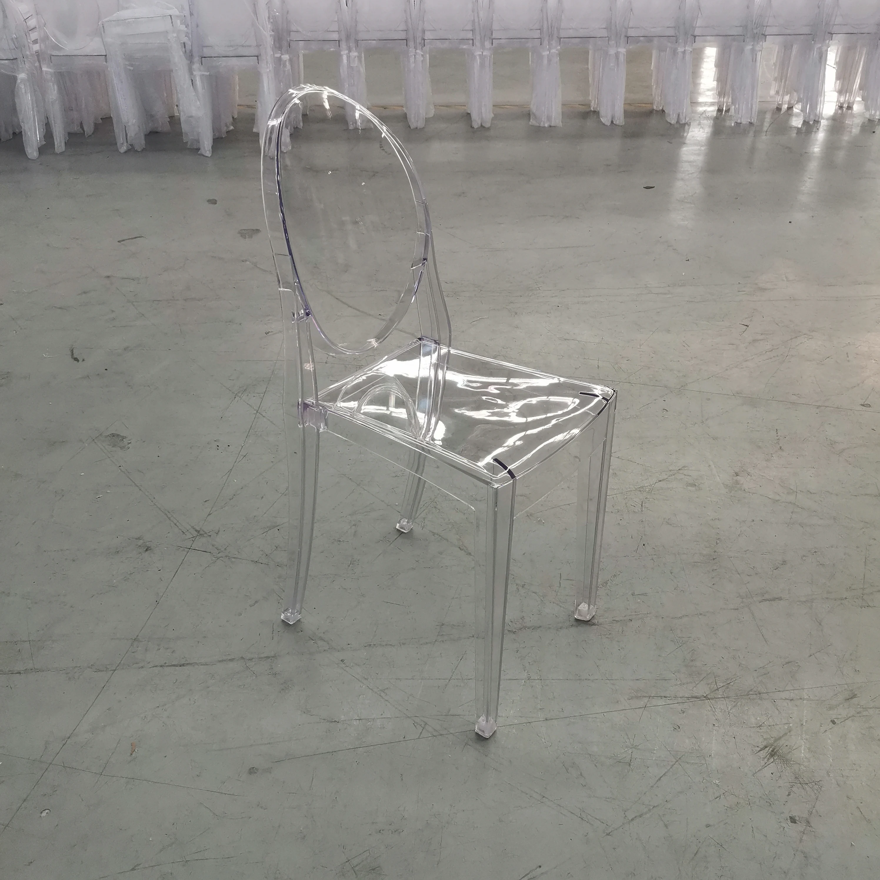 Crystal Clear Plastic Polycarbonate French Chair Chiavari