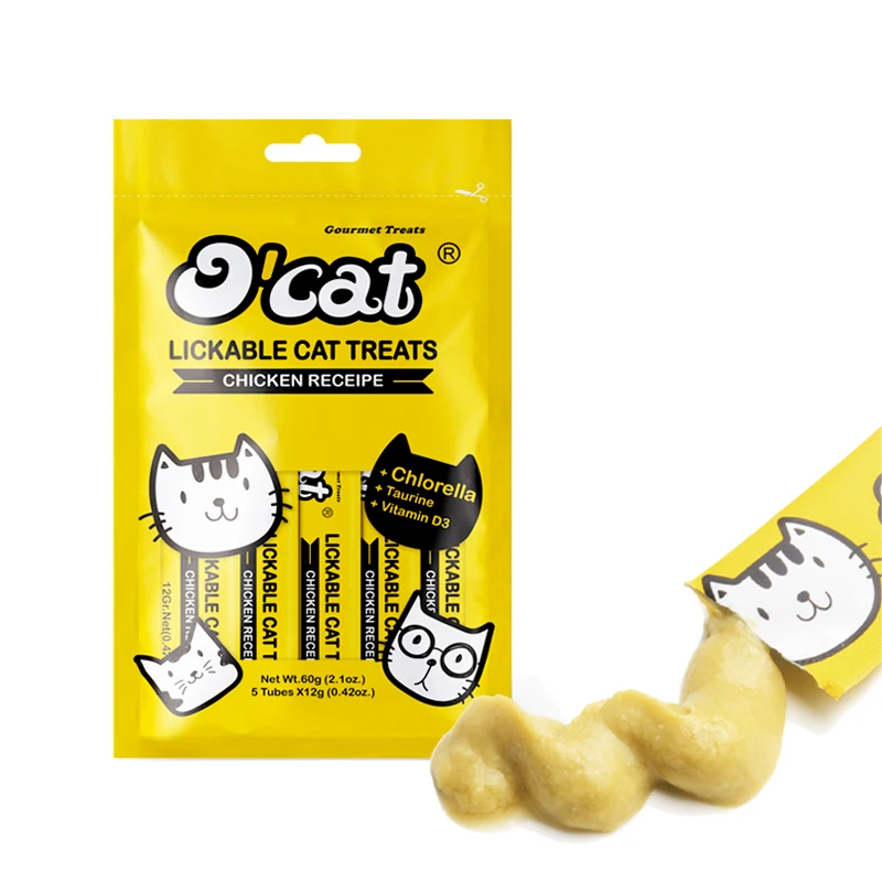O'cat Creamy Cat Treats - Nutritious Wet Snacks for Cats