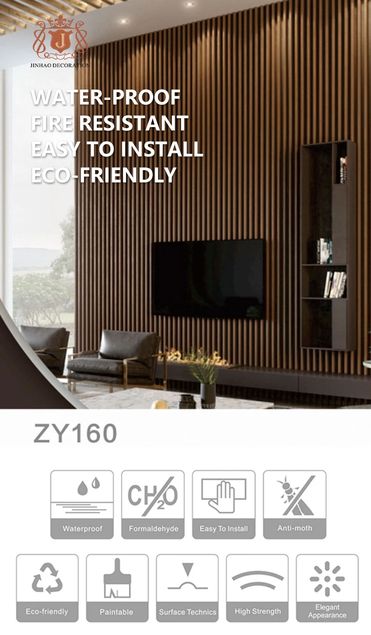 Customized Multi Color Wall Panel Wpc Fluted Wall Panel Interior Wood ...