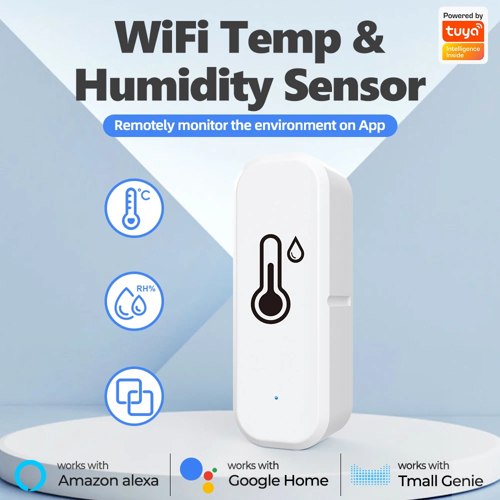 WiFi Bluetooth Temperature and Humidity Sensor for Smart Home ...