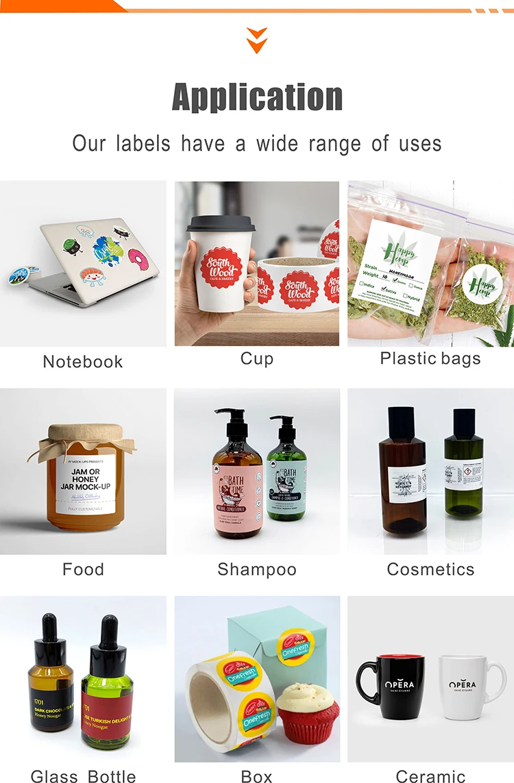 Custom Designs Private Label Food Packaging Printing Sticker Roll Food ...