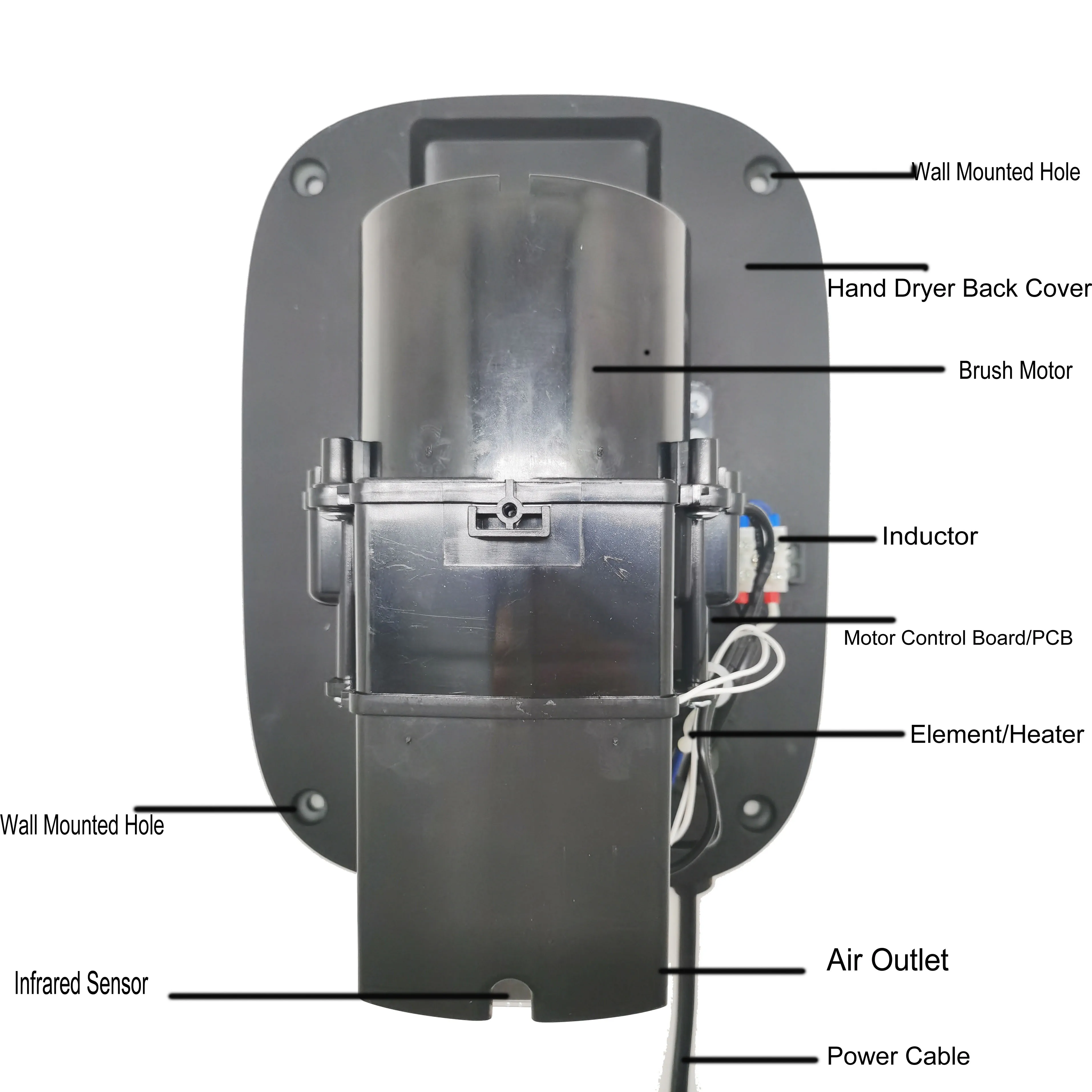 ABS Mini Small Collector Design Wall Mounted Dry Auto Hand Dryer New ...