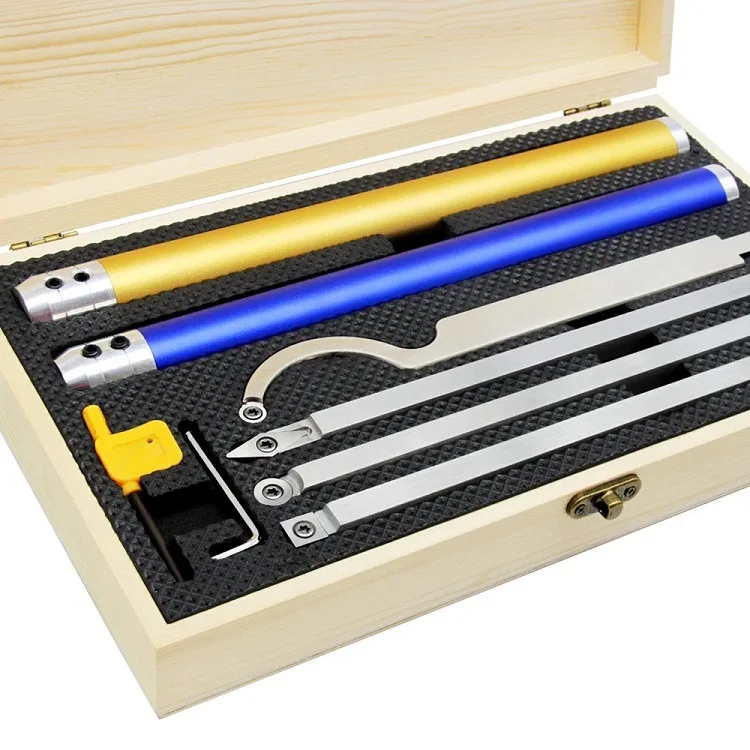 Wood Turning Lathe Tools Set Aluminum Handle Wood Turning Chisel Blade ...