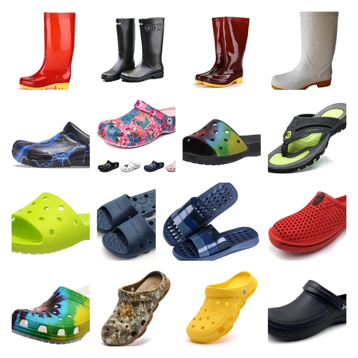 Wholesale Winter Clogs Vendor Letter Charms Slippers Plus Size Flat ...