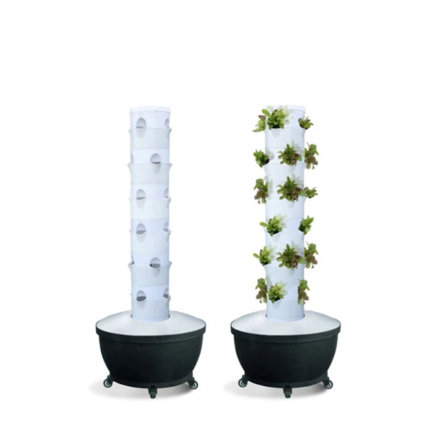 Vertical Farming Tower Garden Aeroponics System Hydroponic Growing ...