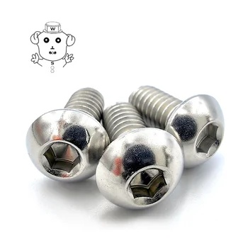 Ansi/asme B18.3bt Iso7380 Inch 1/4-20 5/16-18 3/8-16 Stainless Steel Button Head Hex Socket ...