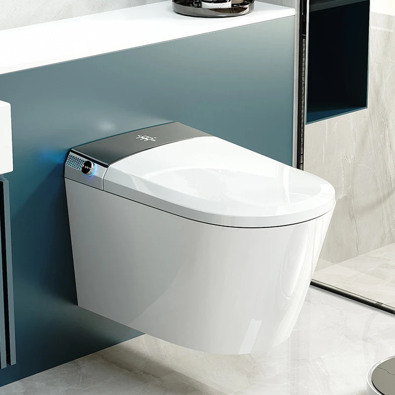 Wall Hung Smart Toilet Automatic Toilet Seats with Bidet and Remote ...