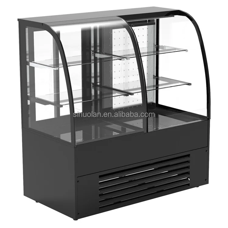 Dual Temperature Commercial Cake Display Freezer Cake Showcase Bakery ...