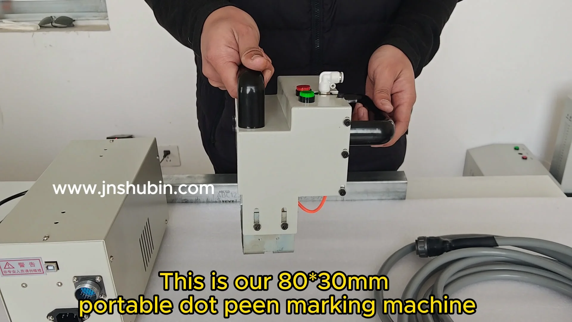 80*30mm Pneumatic Handheld Vin Chassis Number Marking Portable Dot Peen ...