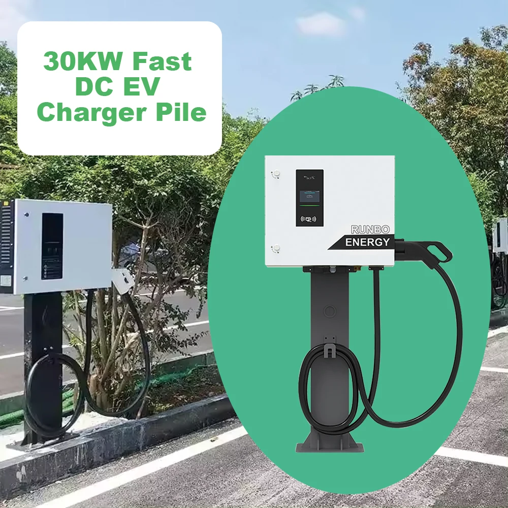 Car Charging Piles Dc Fast Ev Charger Station 30kw Gb/t Ccs2 Ip55 125a/200a/250a Ocpp App Rfid ...