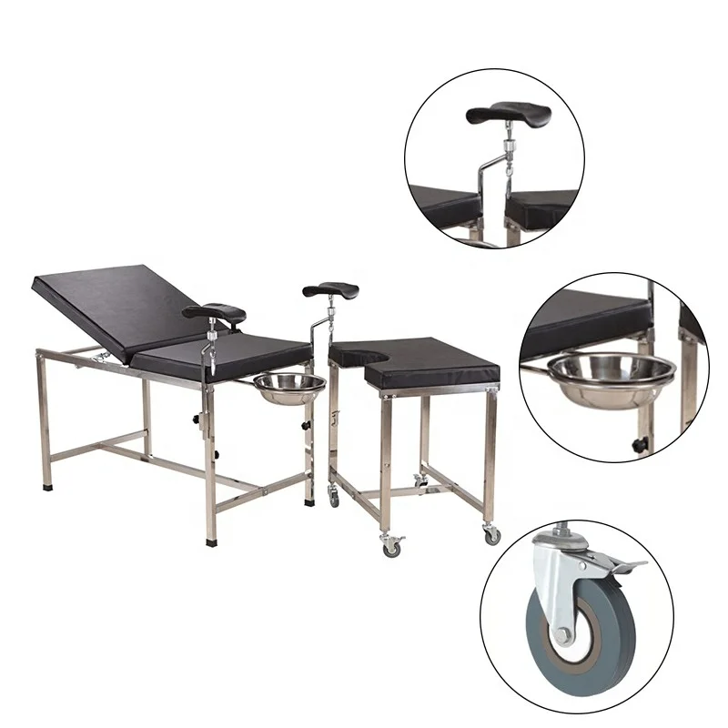 Alibaba.com: Mobile examination bed with castors and back rest for ...