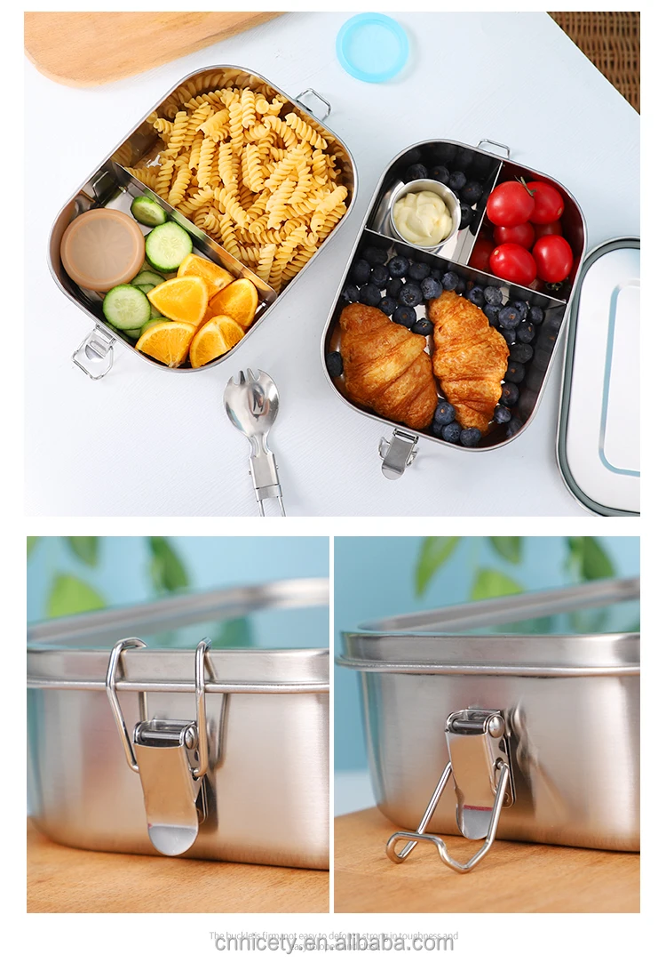 Stainless Steel Lunch Box With Compartment Leakproof Lunch Box With ...