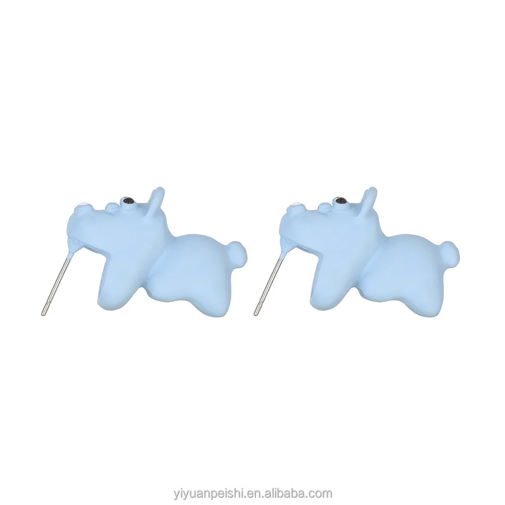 Cute Animal Bite Dinosaur Shark Earrings 3d Cartoon Piercing Earrings ...