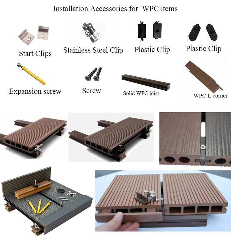 WPC/BPC Veranda Walnut Color WPC Terrace Outdoor Floor Capped Wood ...