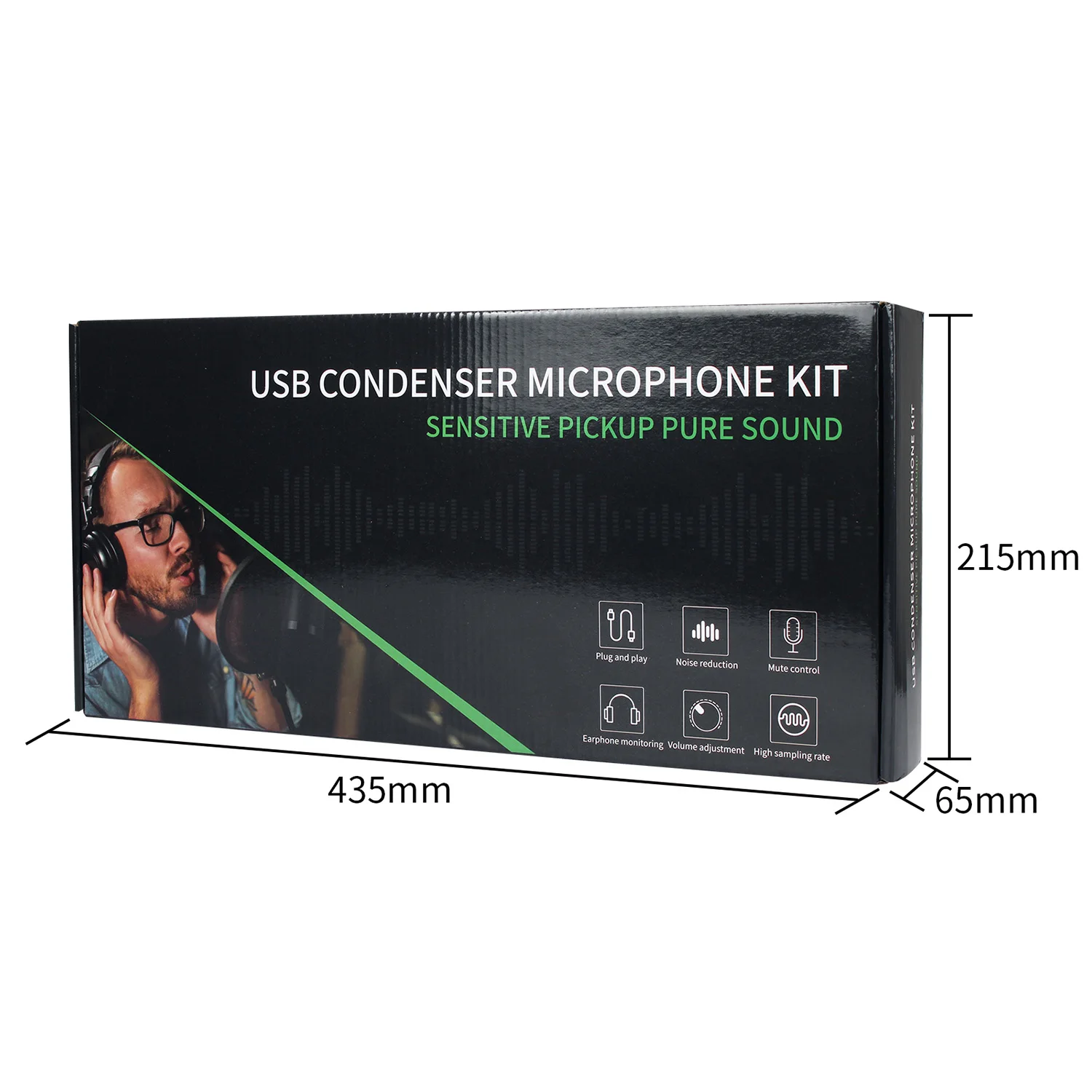 2024 New Arrival Bm-502-b 14mm Diaphragm Usb Wired Rgb Condenser Gaming ...