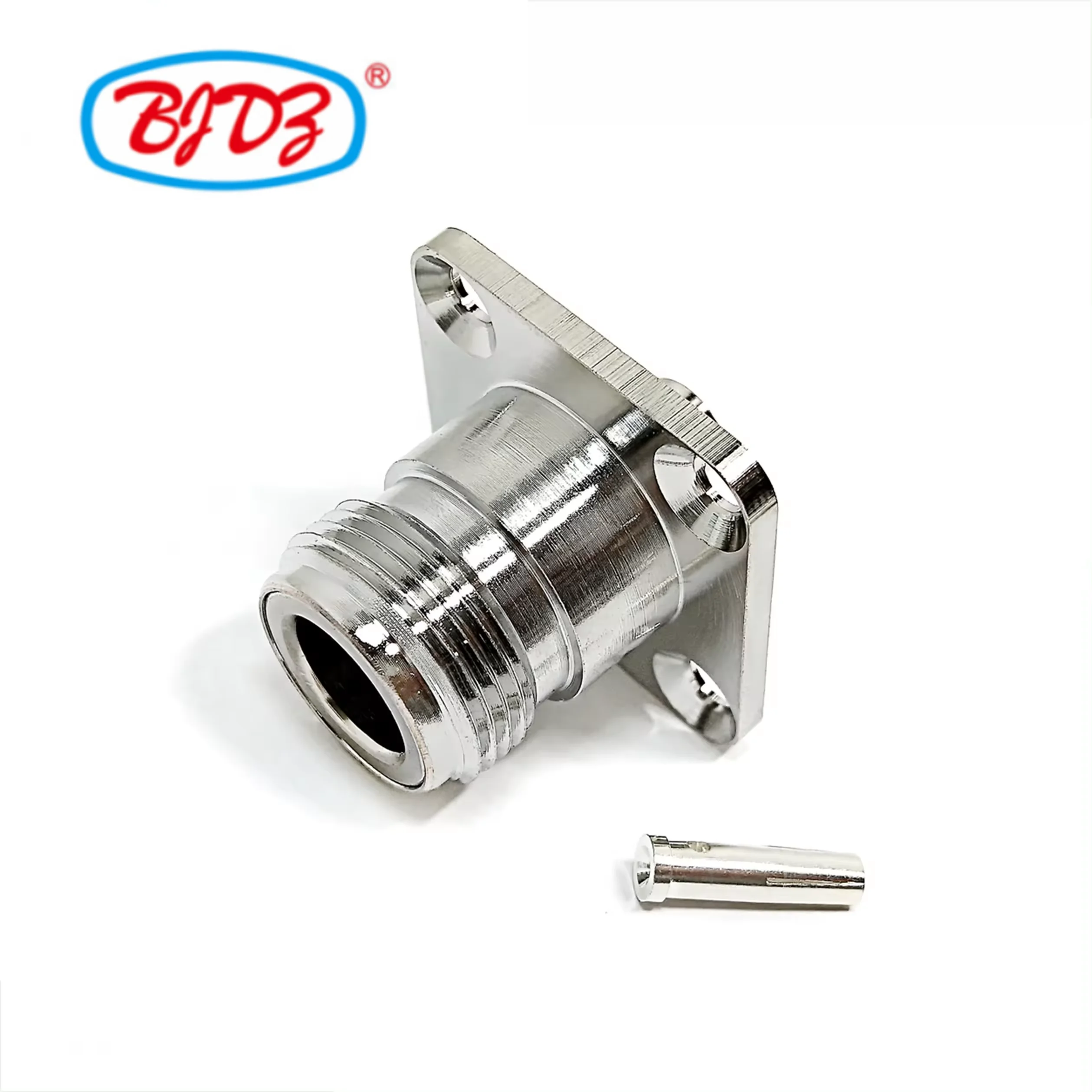 Factory Coaxial Connector N Female Jack 4-hole 25mm Flange RG402 .141 ...