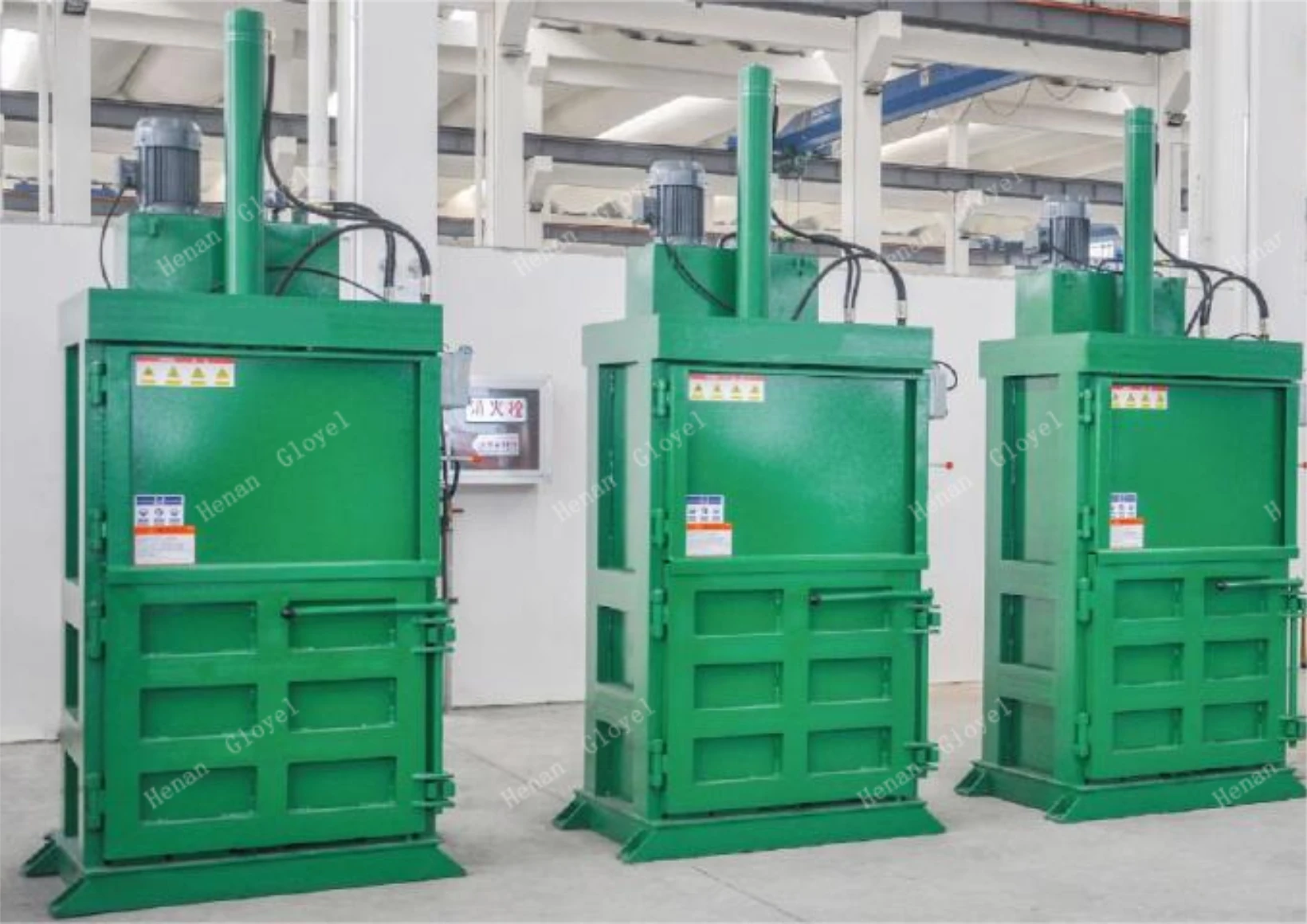 Vertical Baler Waste Paper Cartons Compressing Strapping Machine Fiber ...
