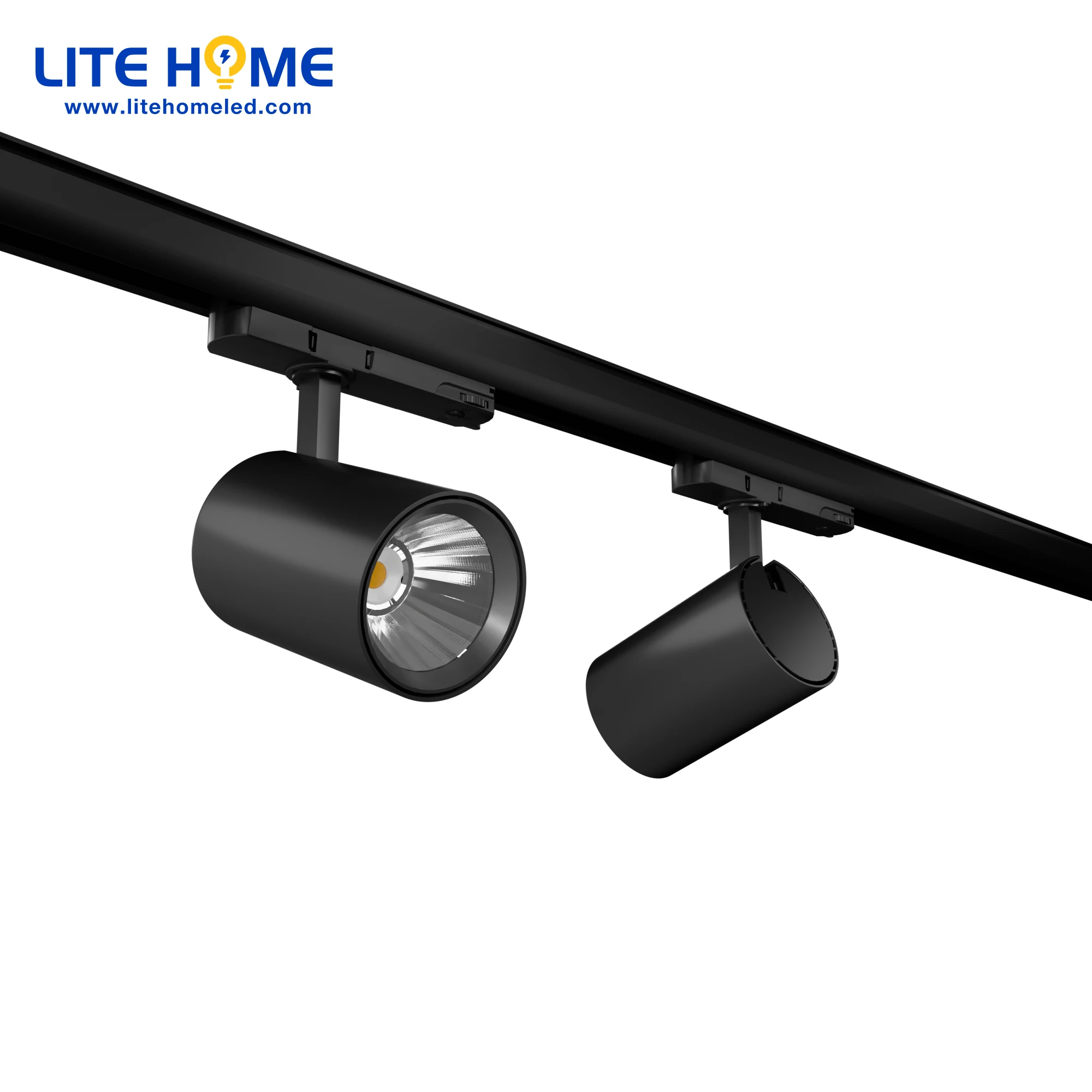 Commercial Modern LED Track Spotlight 20W COB Aluminum CRI90 with ...