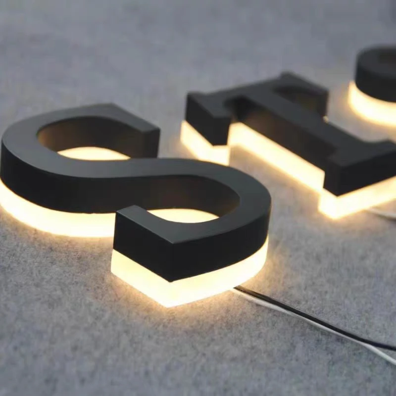 Custom Led Light Business Sign Shop Name Board Designs Acrylic Signs ...
