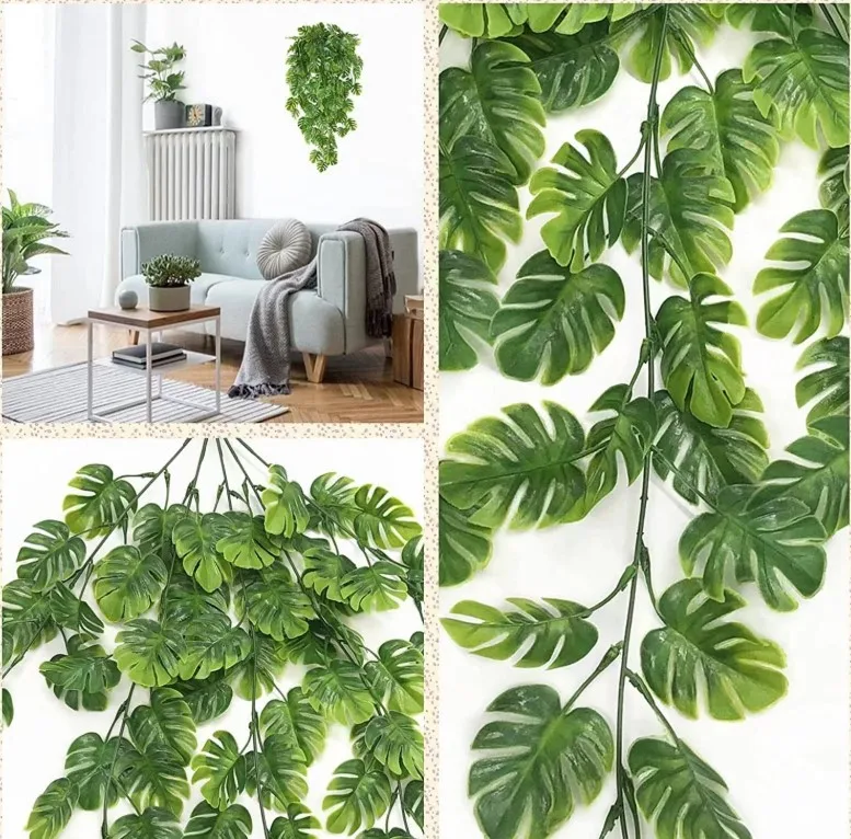 Real Touch Artificial Monstera Hanging Vine Plants For Wedding & Home ...