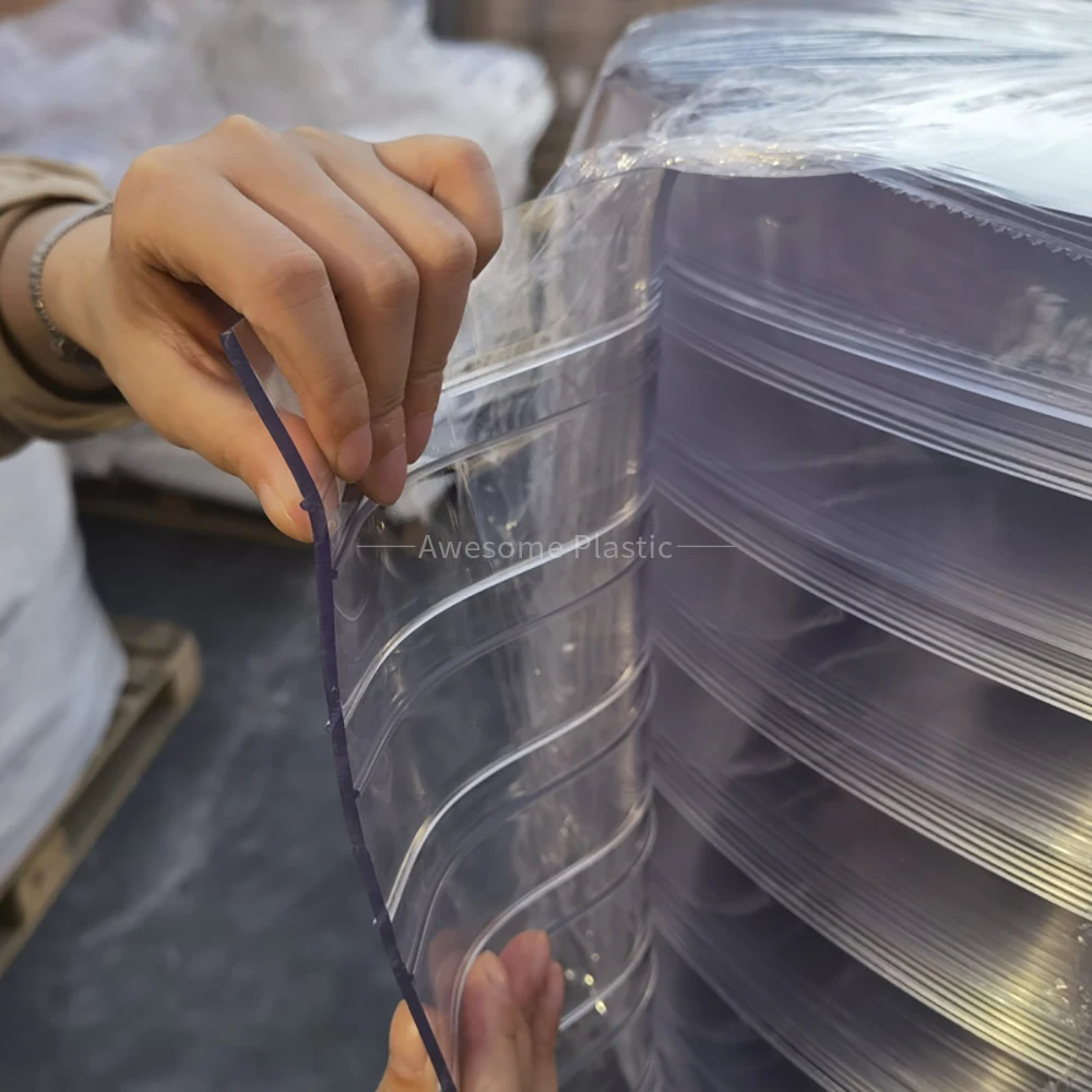 Factory Price 2mm 3mm Transparent Color Soft Pvc Roll For Door Curtain ...
