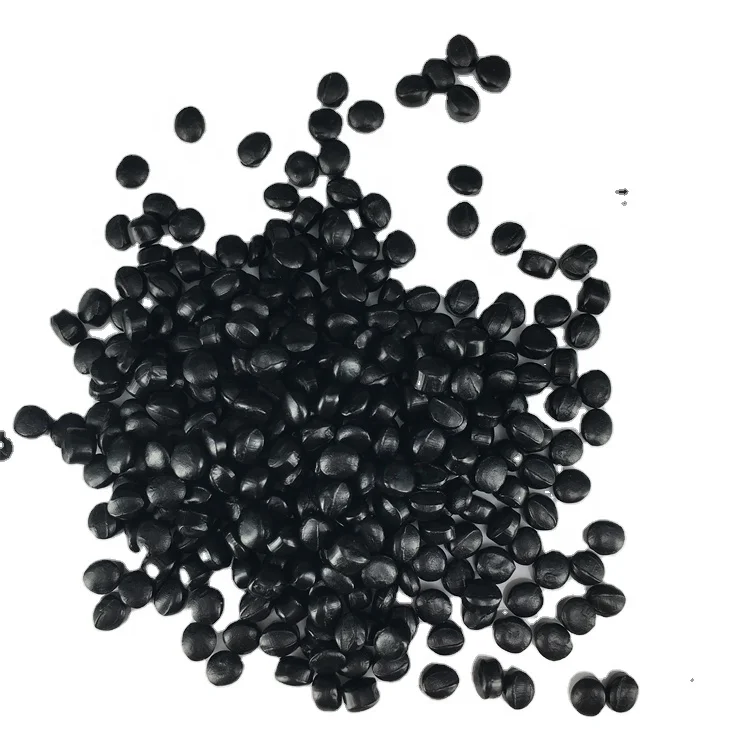 Pellets Recycled Plastic For Injection Masterbatch Black Bag Packing Moulding - Buy Plastic ...