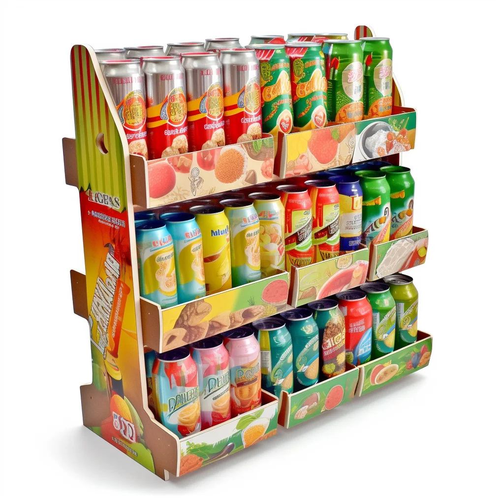 Customized Design Paper Cardboard Pop Floor Stand Beverage Water Bottle ...