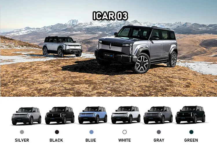 Wholesale 2024 Chery Icar 03 Suv Ev Long Range Pure New Energy Vehicle 501km Fwd 4x4 Suv ...