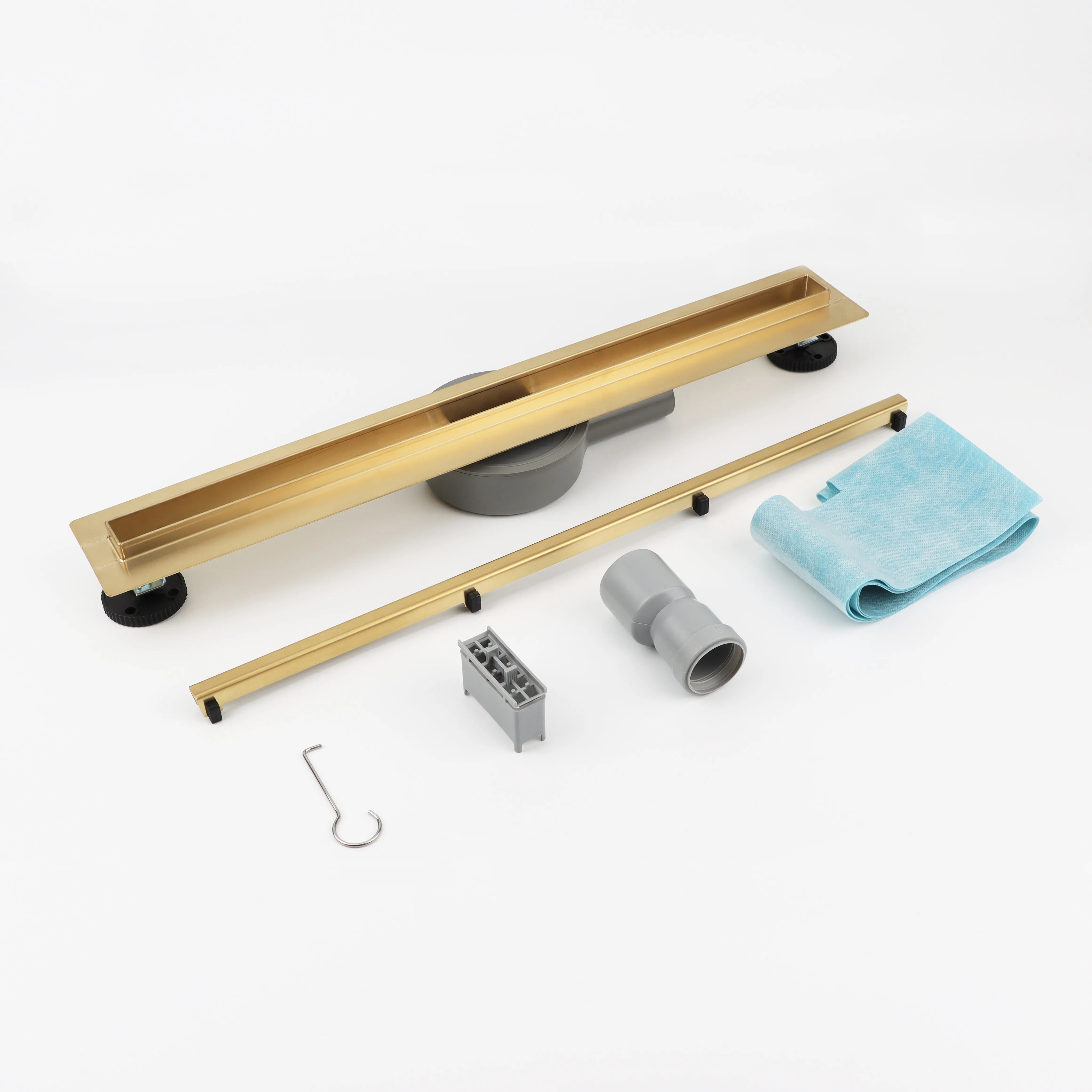 Popular Black Slim Shower Linear Channel Ss304 Strip Drains Floor For ...