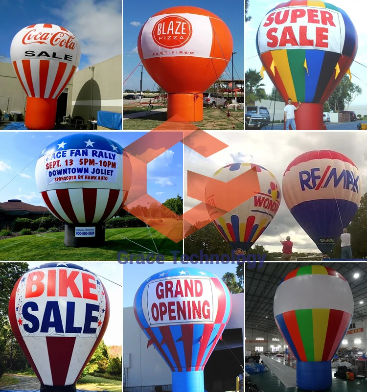 New Design Hot Air Advertising Inflatable Balloon Giant Roof Top ...