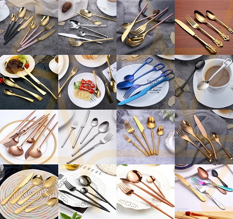 Wholesale Wedding Supplies Stainless Steel Flatware Sets 304 Spoon ...