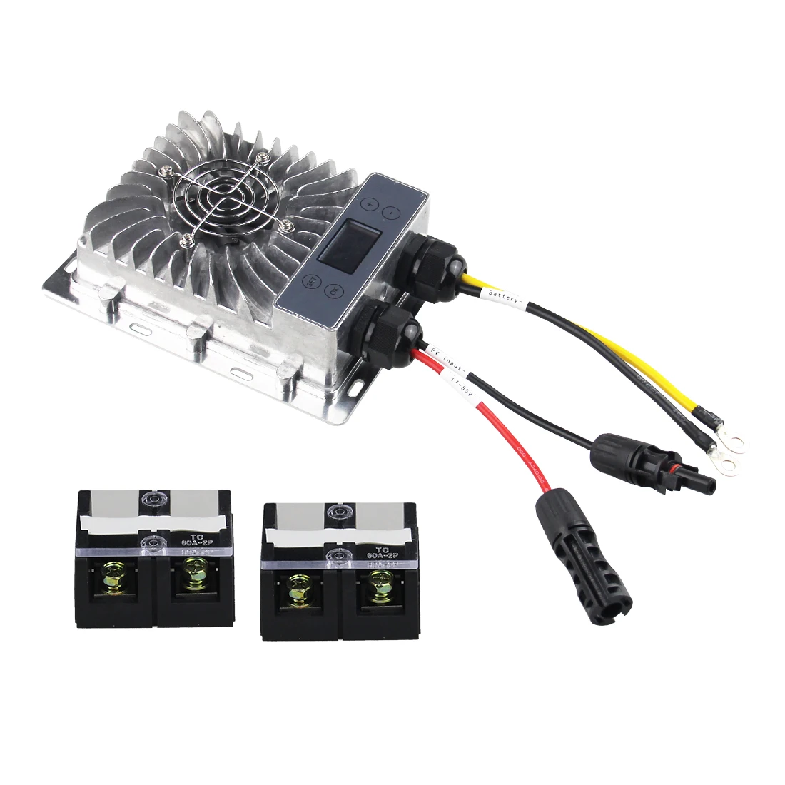 MPPT Solar Charge Controller,600W 17-55V Input High Efficiency ...