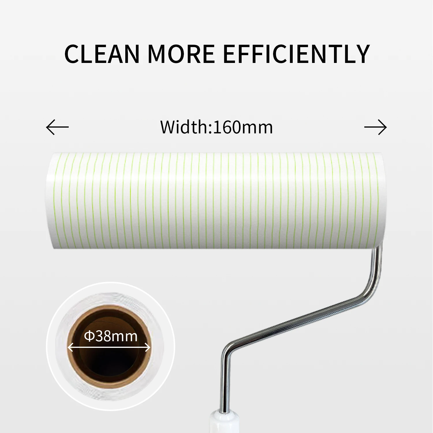 White Extra Sticky Roller Machine Adhesive Lint Roller Refill For Floor ...