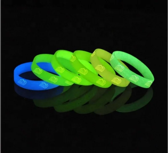 Uv Sensitive Sun Sensor Customized Luminous Silicone Bracelet Wristband ...