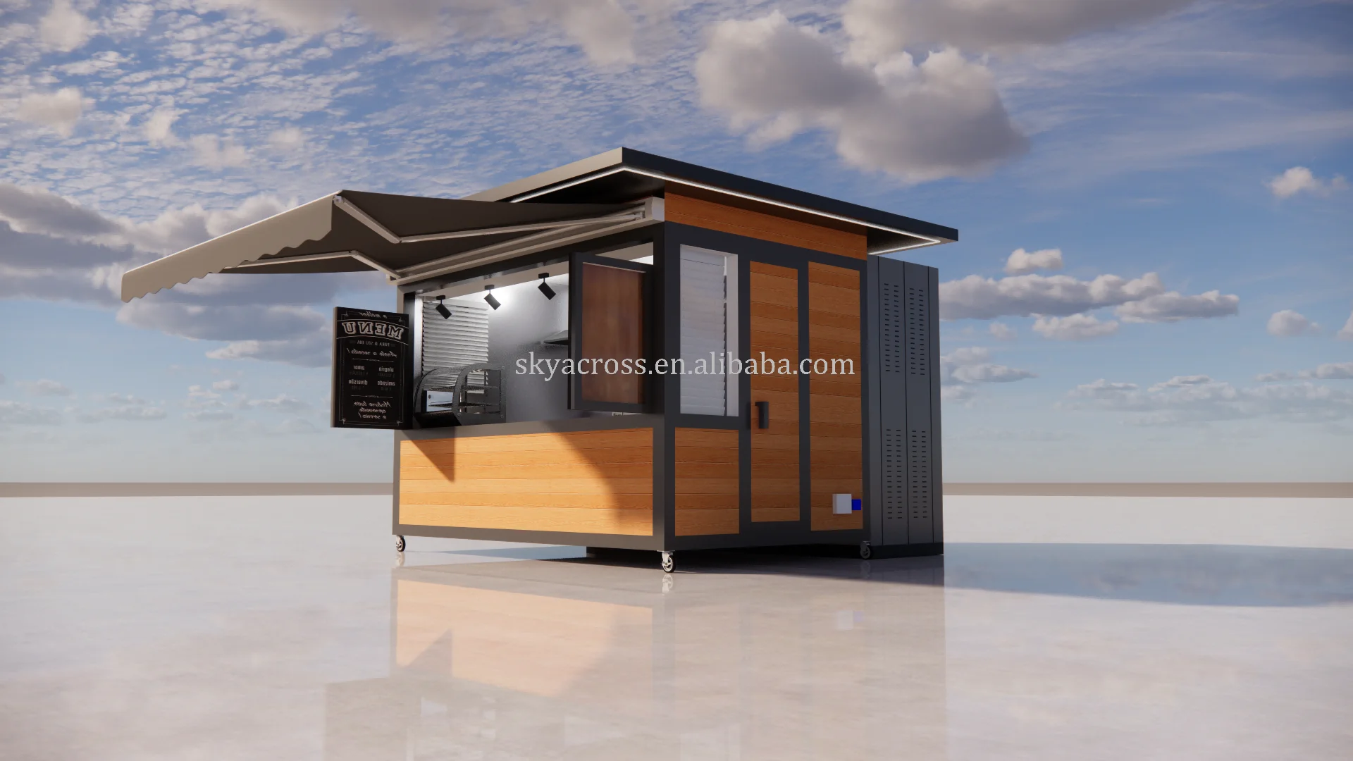 Modular Restaurant Prefabricated Container Kiosk by Skyacross
