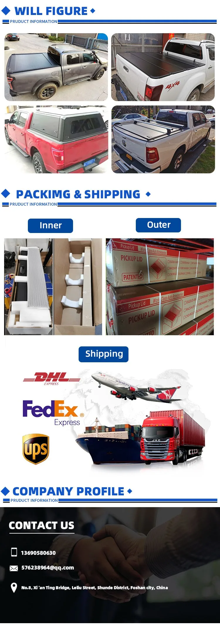 Truck Canopy For 2023 Ford Ranger Truck Topper Waterproof Anti Theft ...